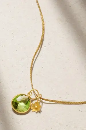 PIPPA SMALL 18-karat And Peridot Necklace - Gold