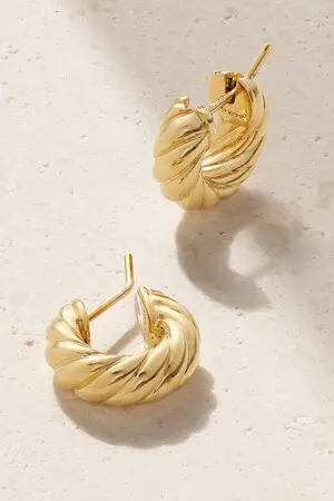 David Yurman Sculpted Cable 18-karat Hoop Earrings
