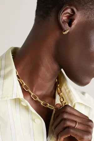 David Yurman Sculpted Cable 18-karat Hoop Earrings