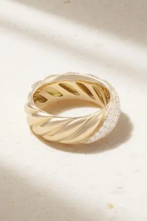 David Yurman Sculpted Cable Diamond Ring