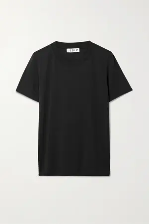 CDLP Net Sustain Tencel Lyocell And Cotton-blend T-shirt - Black