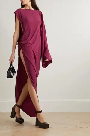 Rick Owens Edfu One-sleeve Draped Gown