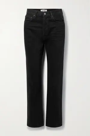 AGOLDE 90s Pinch Waist High-rise Straight-leg Recycled Jeans - Black