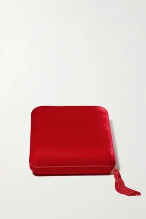 Sophie Bille Brahe Large Velvet Jewelry Box - Red