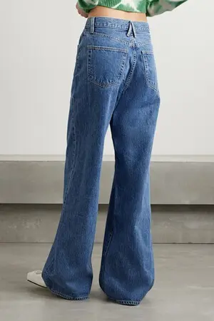SLVRLAKE Eva High-rise Wide-leg Organic Jeans