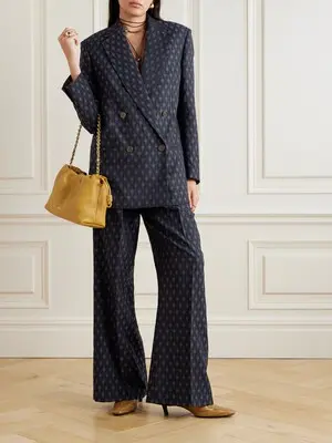 Etro Double-breasted Jacquard Blazer