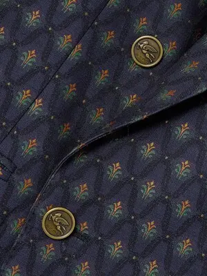 Etro Double-breasted Jacquard Blazer