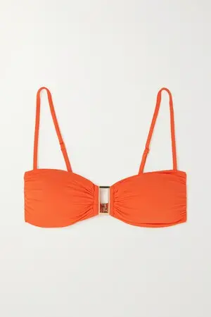 Melissa Odabash Spain Embellished Bikini Top - Red