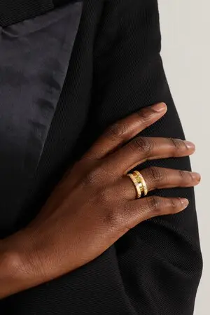 VILTIER Rayon Trio 18-karat Diamond Ring