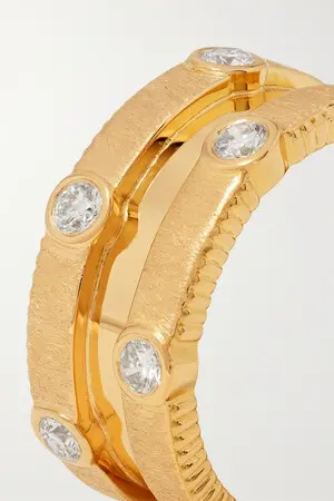 VILTIER Rayon Trio 18-karat Diamond Ring