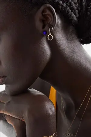 Mateo 14-karat Lapis Lazuli Stud Earrings