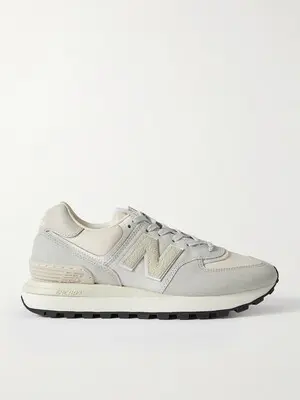 NEW BALANCE 574 Leather, Suede And Mesh Sneakers