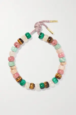 Carolina Bucci 18-karat Rose And Yellow Multi-stone Bracelet - Gold