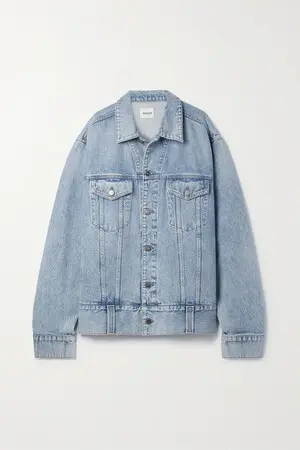 Khaite Grizzo Oversized Denim Trucker Jacket