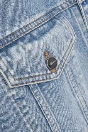 Khaite Grizzo Oversized Denim Trucker Jacket