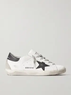 GOLDEN GOOSE Superstar Distressed Leather Sneakers