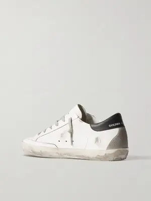 GOLDEN GOOSE Superstar Distressed Leather Sneakers