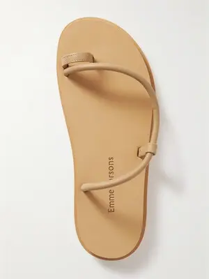 EMME PARSONS Bari Pool Leather Sandals - Neutrals