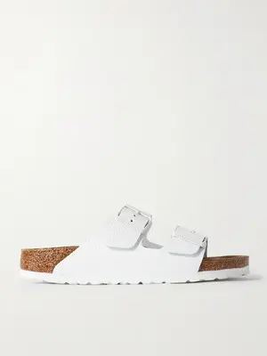 BIRKENSTOCK Arizona Textured-leather Sandals