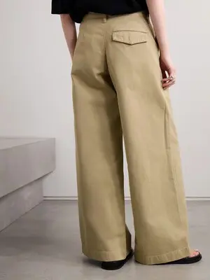 AGOLDE Daryl Pleated Wide-leg Pants - Neutrals
