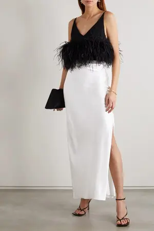 Michael Lo Sordo Crystal-embellished Maxi Skirt