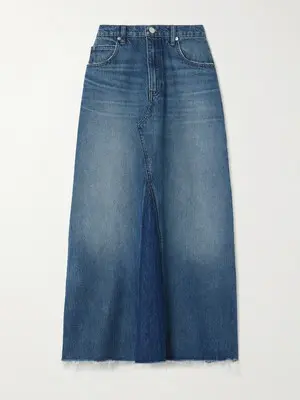 FRAME Dorothy Denim Midi Skirt