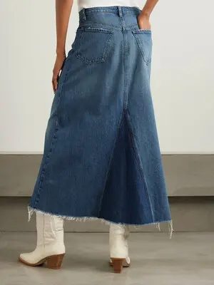 FRAME Dorothy Denim Midi Skirt