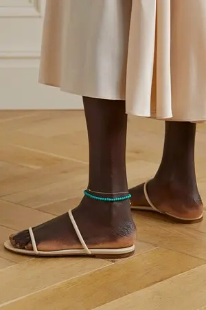Mateo 14-karat Turquoise Beaded Anklet