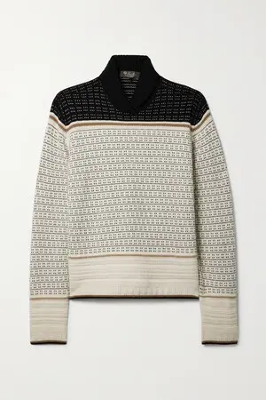 Loro Piana Serbelloni Cashmere-jacquard Turtleneck Sweater