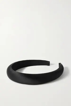 JENNIFER BEHR Tori Silk-satin Headband - Black