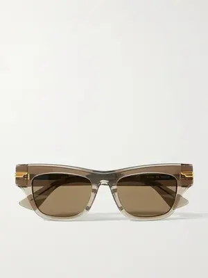 Bottega Veneta Square-frame Sunglasses - Brown