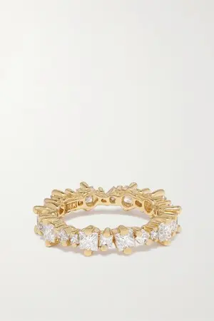 SUZANNE KALAN Eternity 18-karat Diamond Ring