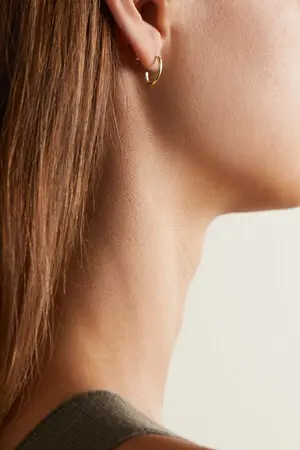 JENNIFER MEYER Edith Link 18-karat Hoop Earrings