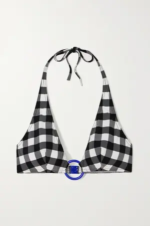ERES Memphis Ellipse Gingham Bikini Top