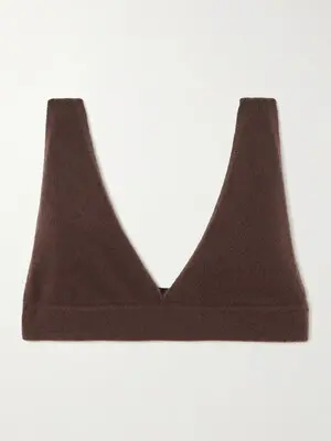 Eterne Willa Cashmere Bralette - Brown