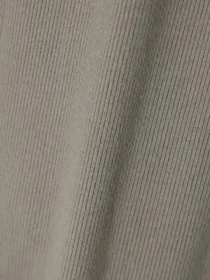 Eterne Long Sleeved Ribbed Maxi Dress - Neutrals
