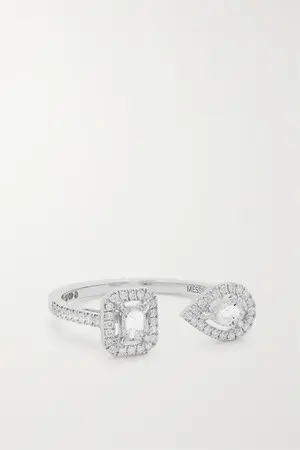 Messika Messika My Twin Toi & Moi 18-Karat White Gold Diamond Ring White Gold