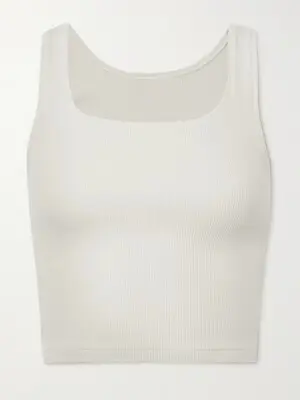 SKIMS Ribbed Cotton-blend Jersey Tank