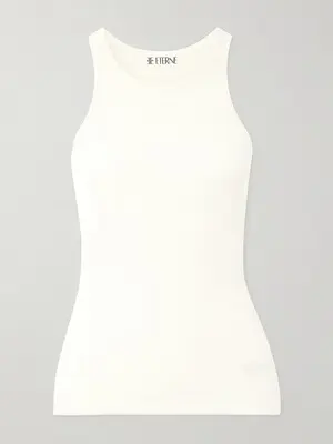 Eterne Ribbed Stretch-jersey Tank