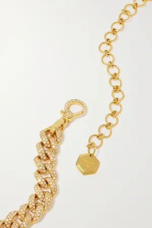 Shay Medium 18-karat Diamond Link Necklace