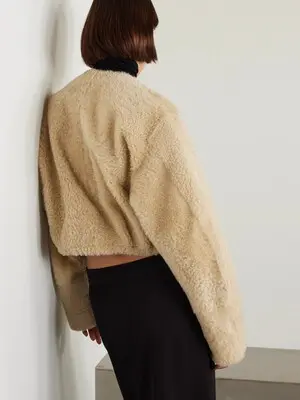PETAR PETROV Fresh Shearling Cropped Jacket