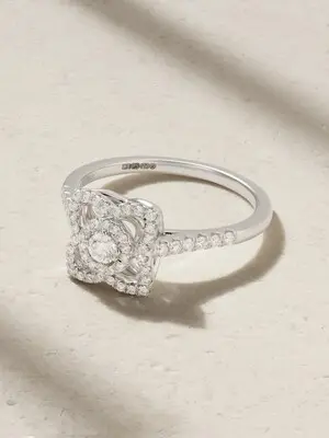 DE BEERS LONDON 18-karat White Diamond Ring - Gold