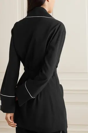 Dolce & Gabbana Belted Stretch-wool Jacket