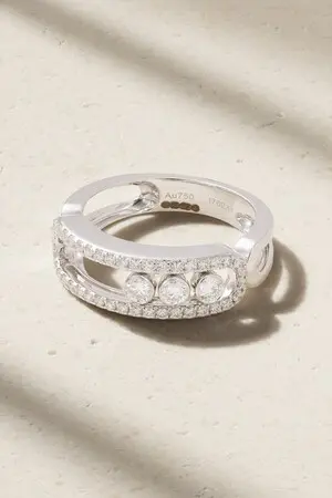 Messika Move Classic 18-karat White Diamond Ring - Gold