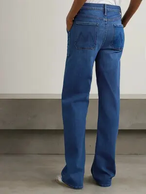 MOTHER The Patch Maven High-rise Wide-leg Jeans - Blue