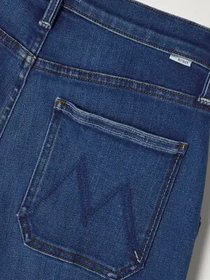MOTHER The Patch Maven High-rise Wide-leg Jeans - Blue