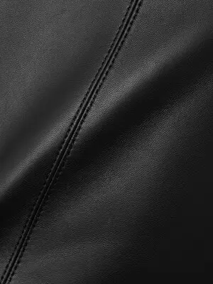 PETAR PETROV Paneled Leather Mini Skirt