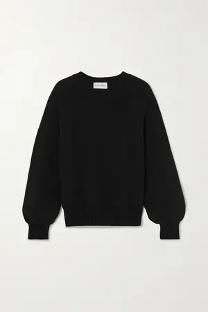 HIGH SPORT Lara Cotton Sweater - Black