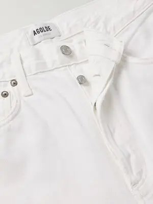 AGOLDE Luna High-rise Barrel-leg Jeans - White