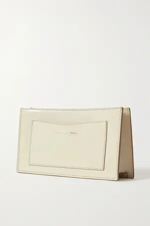 METIER Fernando Jorge Ease Embellished Glossed-leather Clutch - White
